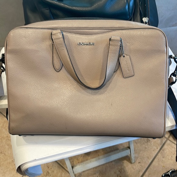 Coach | Bags | Tan Coach Laptop Bag | Poshmark